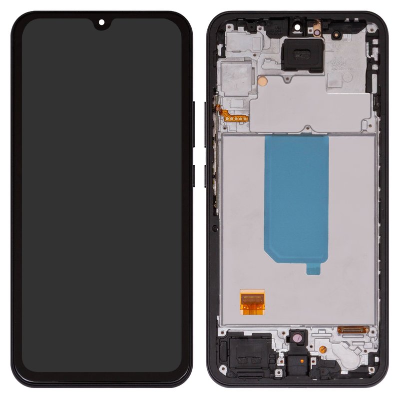 Дисплей для Samsung A346 Galaxy A34 5G, чорний, з рамкою, High Copy ...