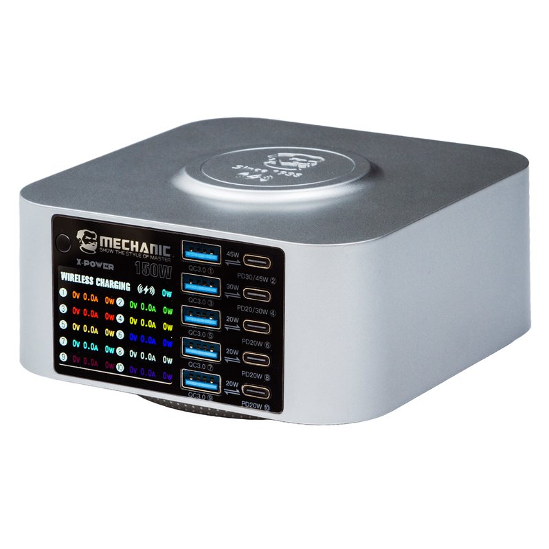 Adaptador de red Mechanic X-Power, 150 W, Quick Charge, Power Delivery ...